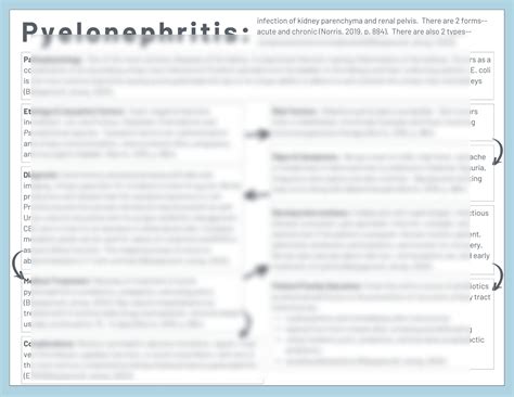 Pyelonephritis Concept Map Etsy