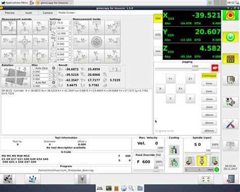 Probe Screen Linuxcnc