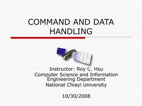 ppt command and data handling powerpoint presentation free download