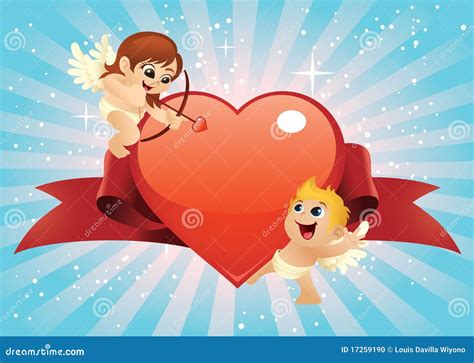 Valentine Cupids Stock Vector Illustration Of February 17259190