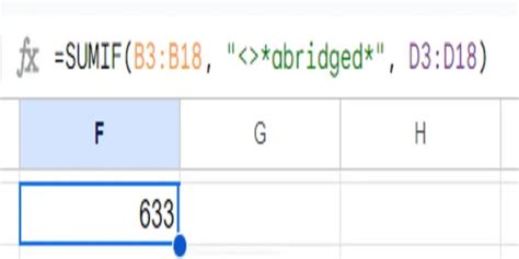 SUMIF In Google Sheets With Formula Examples GeeksforGeeks