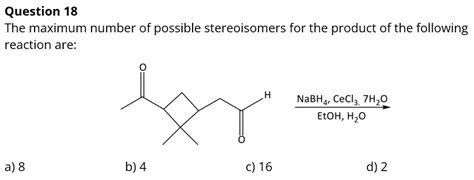 Stereochemistry Test 1 Csir Net And Gate Test Series Chemcontent