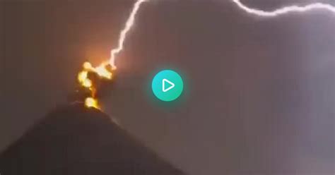 Volcano Lightning Caused By Volcano Eruption And By Not Thunderstorm