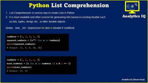 How Python List Comprehension Works 파반바사 Posted On The Topic Linkedin
