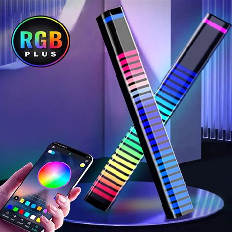 Rgb 픽업 조명 사운드 컨트롤 Led 조명 스마트 앱 컨트롤 컬러 리듬 엠비언트 램프 자동차게임 컴퓨터 데스크탑 데코 라이트