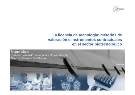 Pdf La Licencia De Tecnología Métodos De Valoración E · Modelo