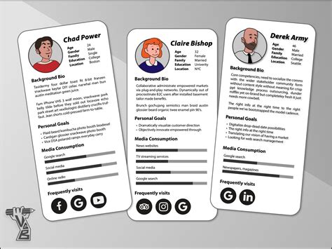Ux Persona Template Cards By Bence Varga On Dribbble