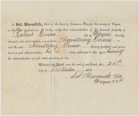 Lot Solomon Meredith