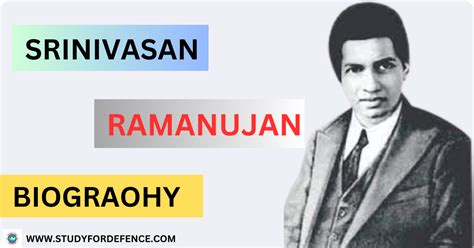 Ramanujan Biography