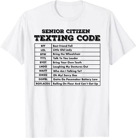 Senior Citizen Texting Code