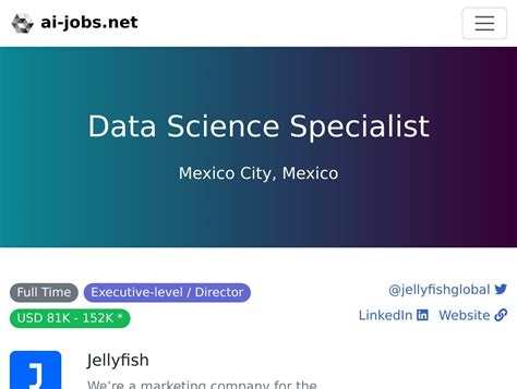 Hiring Data Science Specialist In Mexico City Mexico Raimljobs
