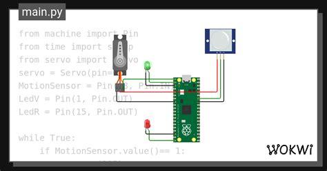 Servo Moteur Capteur Mouvement Wokwi ESP32 STM32 Arduino Simulator