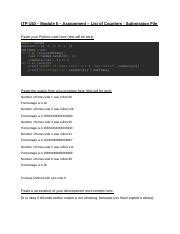 Module 05 Assignment List Of Counters Submission File Docx ITP