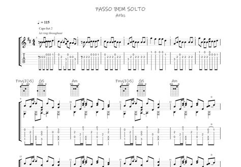 Passo Bem Solto吉他谱atlxsc调指弹 吉他世界