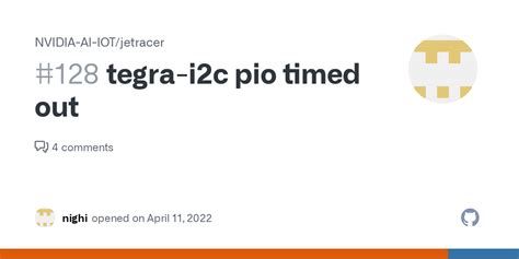 Tegra I C Pio Timed Out Issue Nvidia Ai Iot Jetracer Github