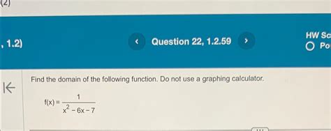 solved 1 2 question 22 1 2 59find the domain of the