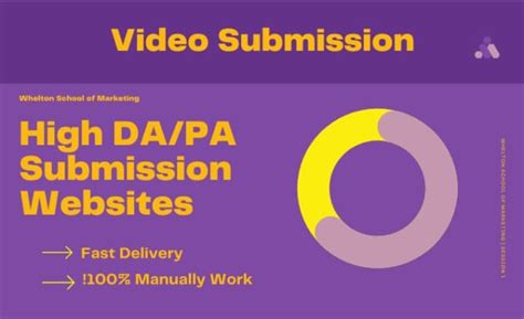 Do Video Submission On Top 80 High Pr Video Sharing Websites By