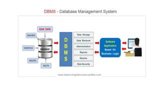 Characteristics And Advantages Of Database Management System PDF