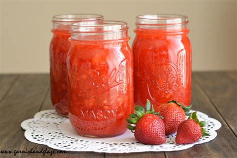 Strawberry Freezer Jam Garnish And Glaze Garnish And Glaze
