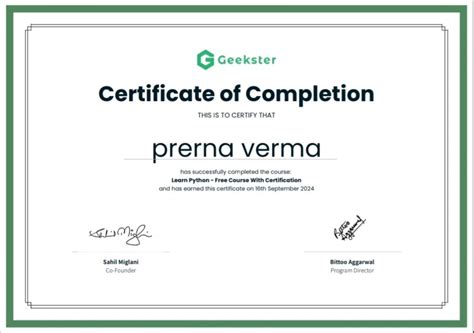 Prerna Verma On Linkedin Python Geekster Techskills