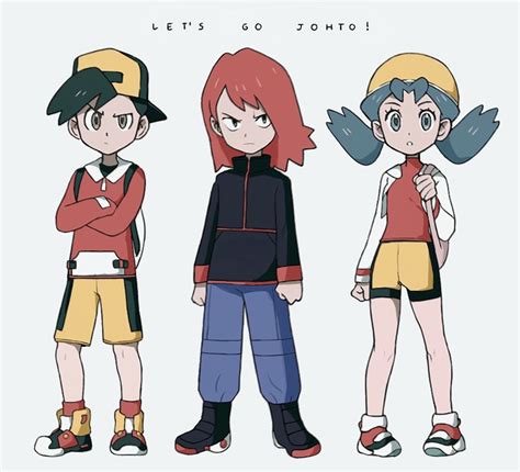 Ethan Kris And Silver Pokemon And 3 More Drawn By Mandi0pan Danbooru