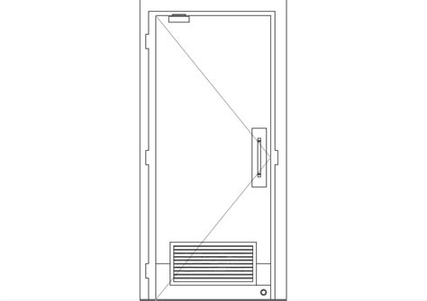 Metal Door In AutoCAD Download CAD Free KB Bibliocad