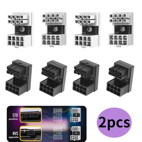 Atx Gpu 86pin 암 수 180 도 앵글 파워 스티어링 커넥터 전원 어댑터 엘보 헤드 데스크탑 비디오 카드용 2 개 Aliexpress