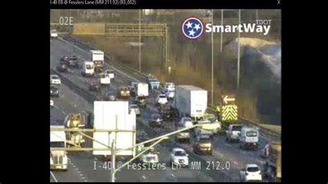 Nashville Crash On I 40 West Bound Fesslers Youtube