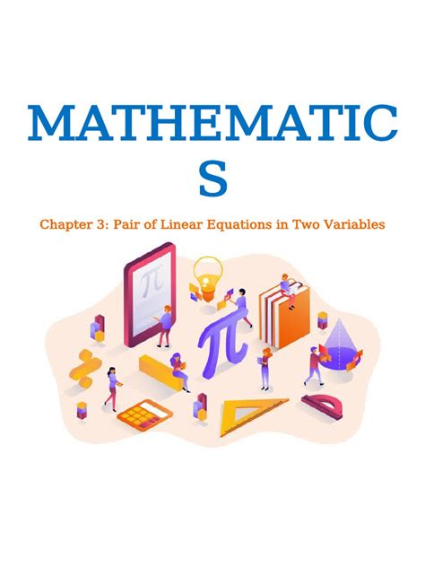 Chapter 3 Pair Of Linear Equations In Two Variables Pdf Factorization Equations