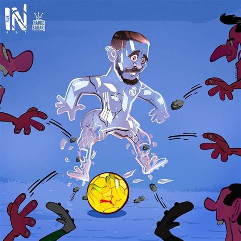 🔥‌‌🔥‌‌کاریکاتور حمید سحری مسی و رونالدو در خطر حضور در لیگ اروپا