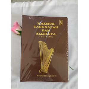 Jual JT 2024 BUKU MAZMUR TANGGAPAN DAN ALLELUYA KATOLIK EDISI BARU