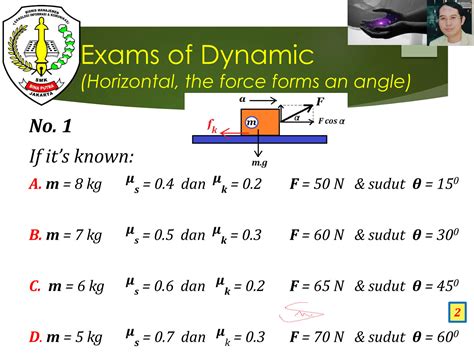 Solution Chapter 3a 1 Examination Od Dynamic Horizontal The Force