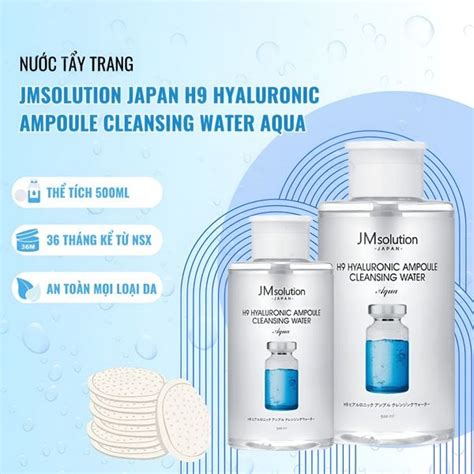 NƯỚc TẨy Trang Jm Solution Cleansing Water 500ml Dn Cosmetics 1 Mỹ