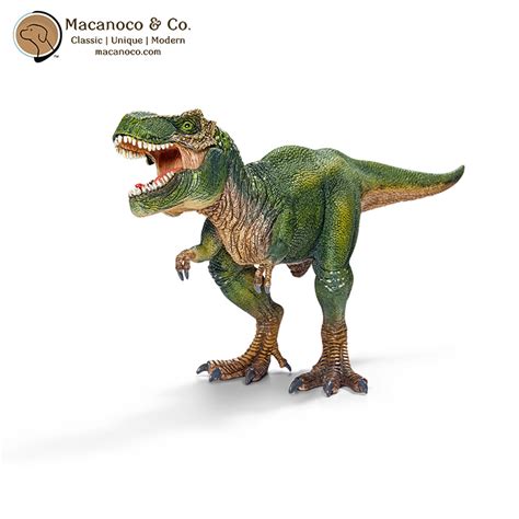 Schleich Tyrannosaurus Rex Green Dinosaur Toy Figurine Macanoco And Co