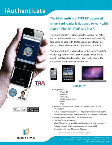 The FIPS Approved Smart Card Reader Is Designed To Work CAC