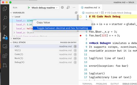 No Variables Context Menus In Web · Issue 107310 · Microsoftvscode · Github