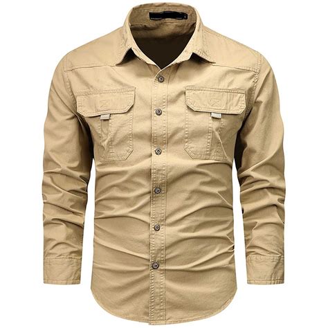 Gubotare Mens Button Down Shirts Mens Casual Button Down Shirts Long