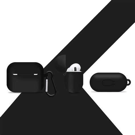 Silicone Airpods Pro Case Cover Black Isoul