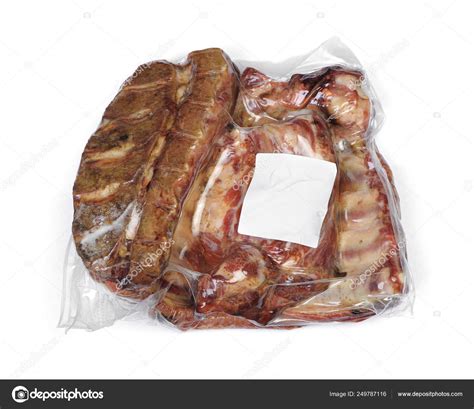 Vacuum Packed Smoked Pork Ribs Stock Photo Igorkovalcuk 249787116