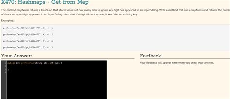 Solved X470 Hashmaps Get From Map The Method Mapnums
