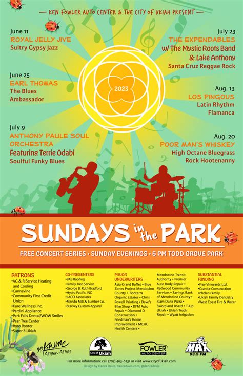 Sundays in the Park - City of Ukiah, CA