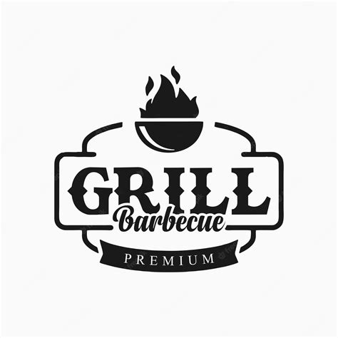 Premium Vector Grill Barbeque Logo Concept