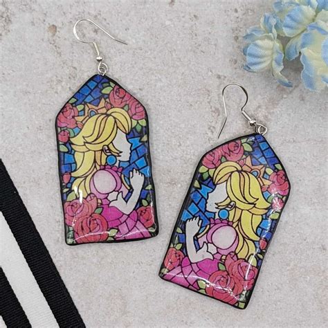 Princess Peach Stained Glass Pinkerbell