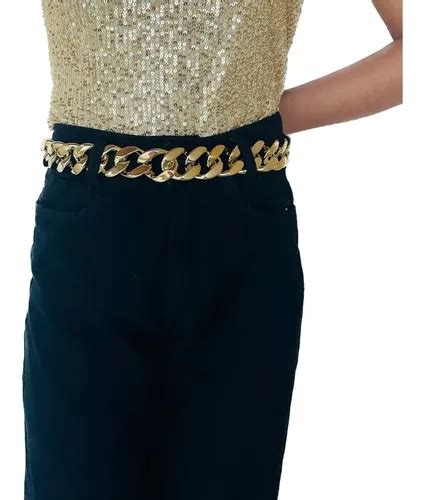 Cinto Corrente Feminino Moda Tendência Influencer Festa MercadoLivre