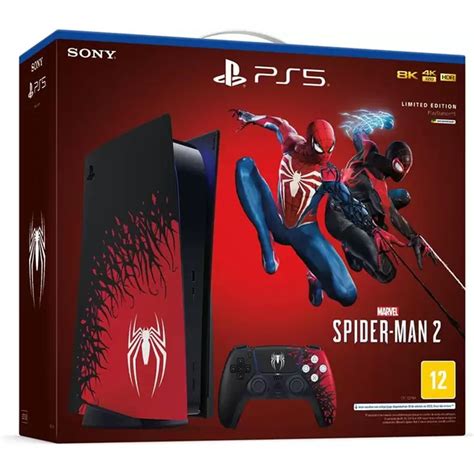 Console Playstation 5 825 Gb Sony Bundle Marvels Spider Man 2 Beb Games