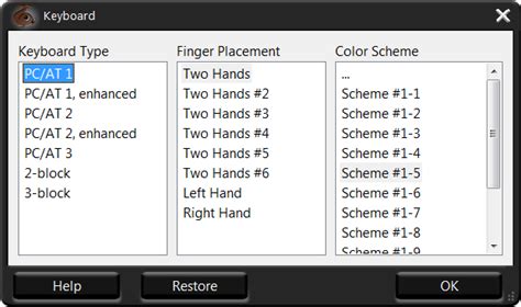 Typing Settings