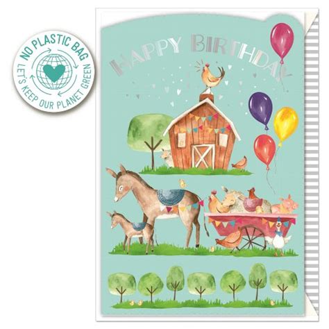 Cestitka Artebene Happy Birthday Farma Art EXCLUSIVE