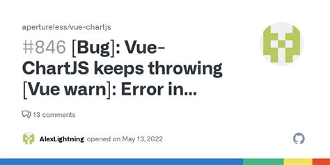 [bug] vue chartjs keeps throwing [vue warn] error in mounted hook