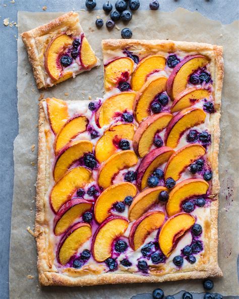 Puff Pastry Peach Tart Bastaradar