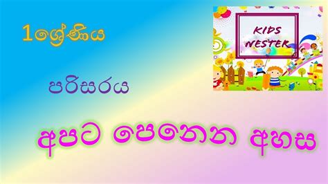 The Sky We See අපට ‌‌‌ප‌ෙන‌ෙන අහස Youtube